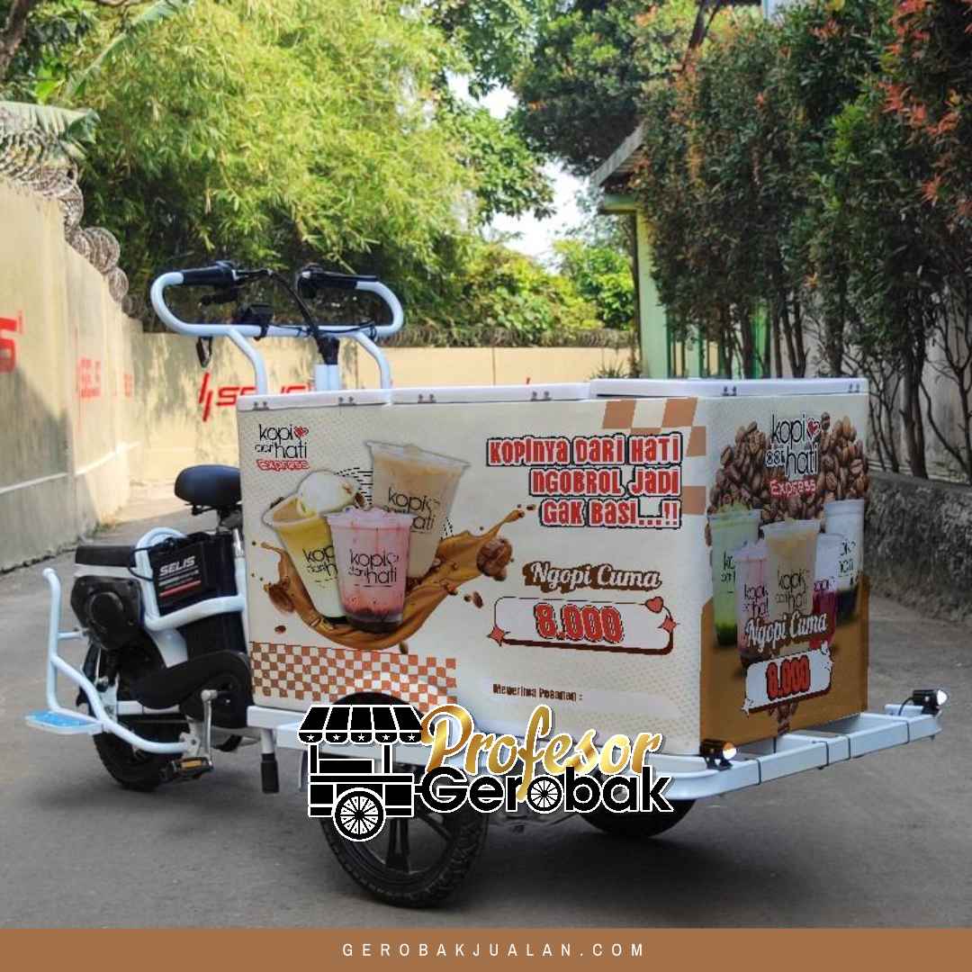 Gerobak Kopi Minimalis Anti Ribet, Harga Terjangkau 2025 - Profesor Gerobak