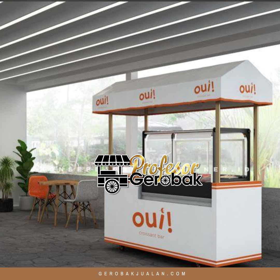 Contoh Gerobak Jualan Kekinian di Bekasi untuk Makanan Ringan ...