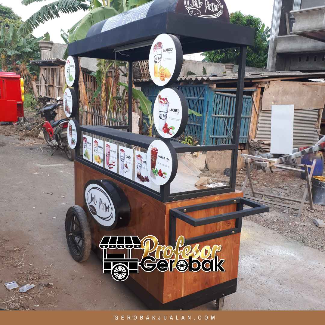 Model Gerobak Jualan yang Mudah Dibuat dari Kayu - Profesor Gerobak