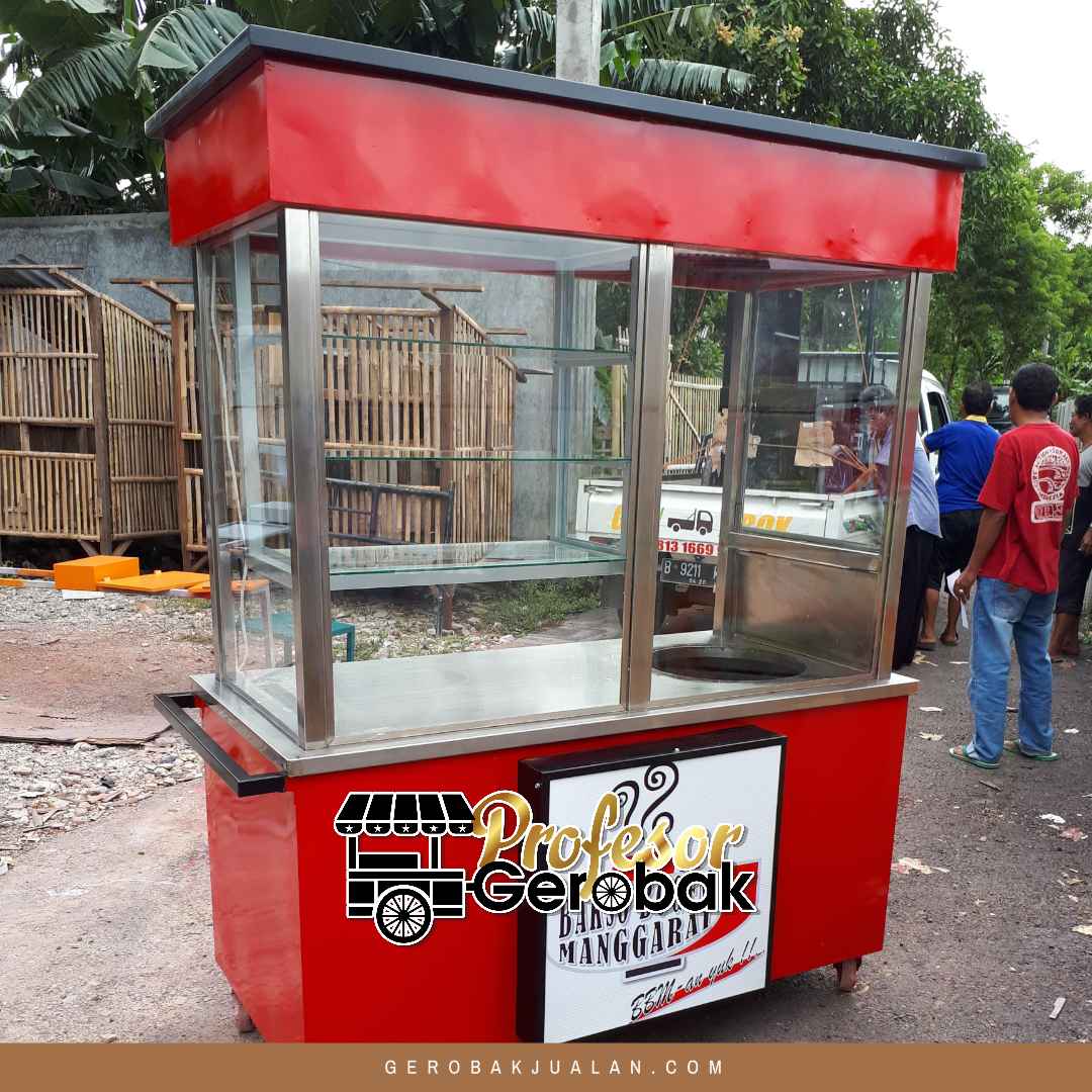 Gerobak Bakso Minimalis Murah untuk Bisnis Kecil - Profesor Gerobak